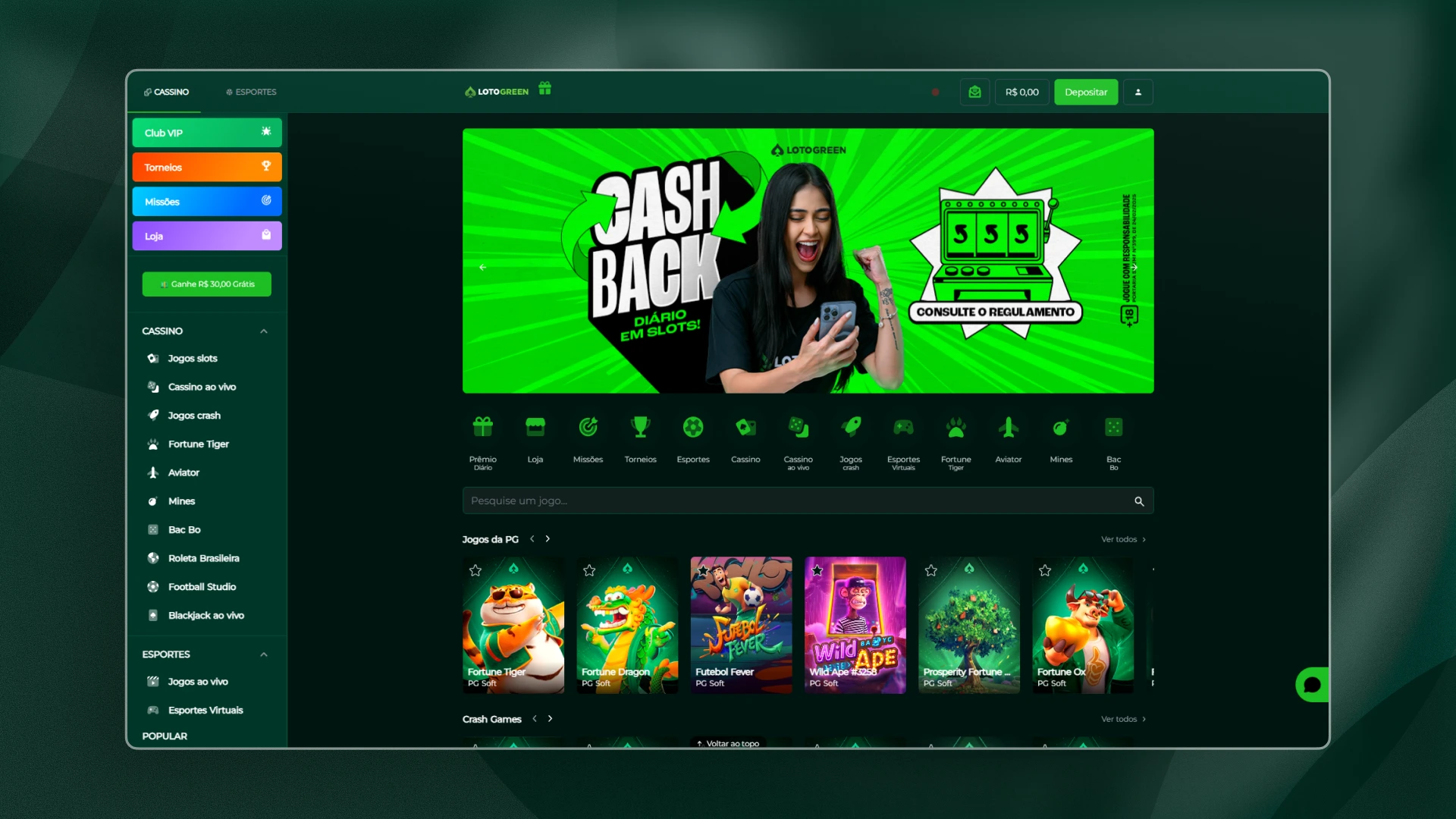 Cassino Lotogreen - Análise e Melhores Jogos Online de 2026